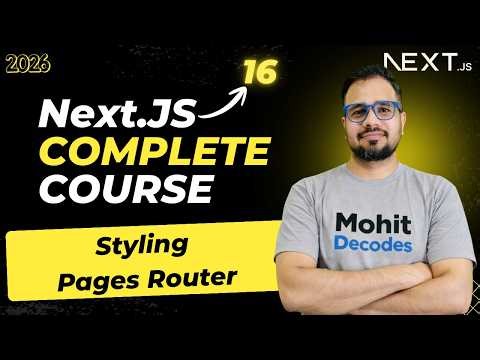 NextJS Tutorial #46 - Styling in Next.js Pages Router