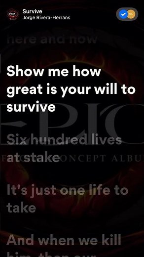 EPIC: The Musical - Survive (Lyrics)
