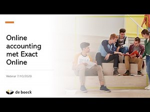 Webinar 'Online accounting met Exact Online'