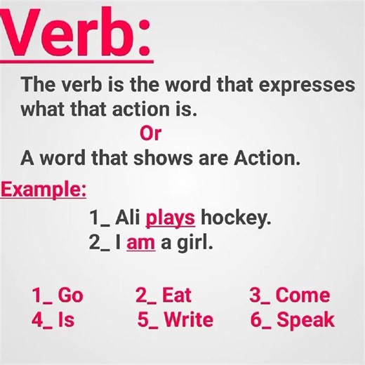 verb definition and examples