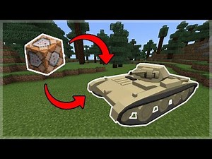 WORKING TANK using Command Block in Minecraft (PE,Xbox)