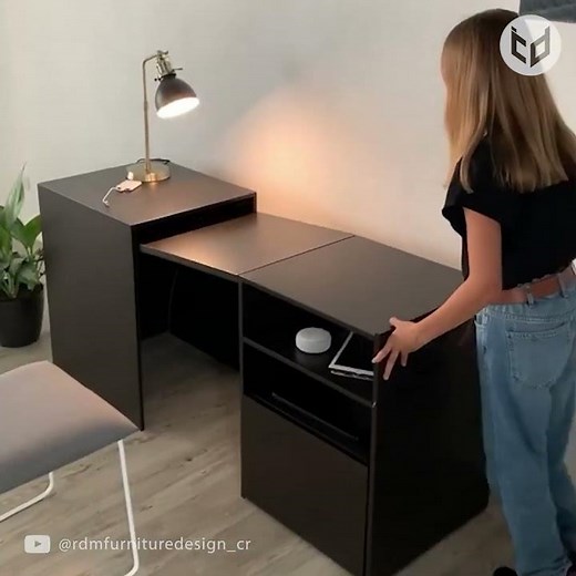 Folding Hidden Desk 2 by RDM Furniture