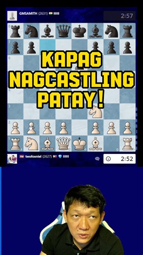 PATAY agad kapag nag CASTLING! CHECKMATE! #chess #biyaherongcoach #chessplayer #checkmate #OpeningTrap | Biyaherong Chess Coach