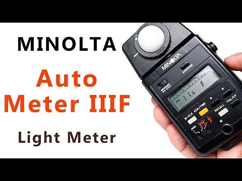 How to Use Light Meter Minolta Auto Meter IIIF, Incident Light-Meter Review