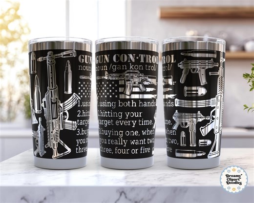2nd Amendment SVG 20 Oz Laser Tumbler Wrap for Laser Engraving, Patriotic Ammo Rifles, Gun Control - Etsy