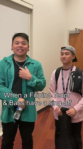 Just 2 filipinos doing what we usually do…haha! @AJ RAFAEL #fyp #foryou #xyzbca #basssinging #lowbassvoice #tenor #singing