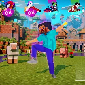 100K views · 316 reactions | Congrats to the Minecraft team for their movie release!  Wanna dance along with Steve ? Enjoy Pigstep (Just Dance x Minecraft version) by Lena Raine, Minecraft, Dancing Bros in Just Dance+ ! | Just Dance | Facebook