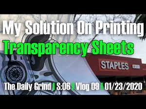 My Solution On Printing Transparency Sheets : Screen Printing (S:06/Vlog 009)