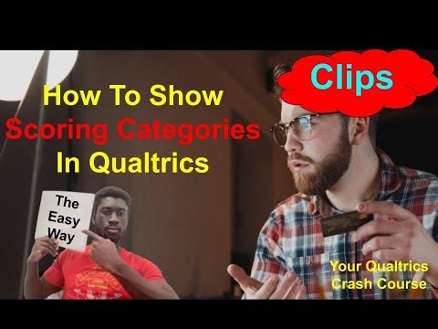 How To Show Scoring Categories In Qualtrics (Quick Clips)