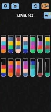 Water Color Sort Level 163 Walkthrough Solution iOS/Android
