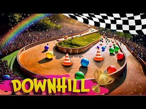 12-Hour Live Marble Race | Countryballs Compete in Fubeca Race!