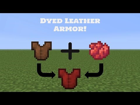 How To Dye Leather Armor In Minecraft Tutorial