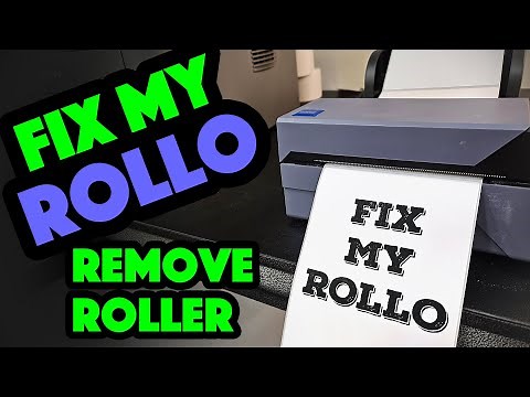 Rollo Label Printer: Remove Roller Bar to Clear a Jam