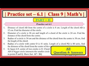 Practice set 6.1 class 9 maths part 2 | Chapter 6 Circle | Maharashtra State Board #class9th