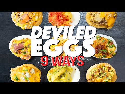 DEVILED EGGS RECIPES - 9 WAYS (LIKE YOU'VE NEVER SEEN THEM BEFORE...) | SAM THE COOKING GUY