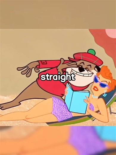 Droopy raced against the big dog in a car race.#fyp #foryou #cartoon #funny #usa🇺🇸