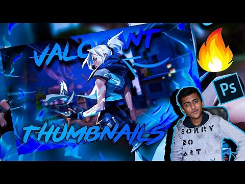 How to make a Professional Gaming Thumbnail | Photoshop Tutorial | Valorant Thumbnail 🔥
