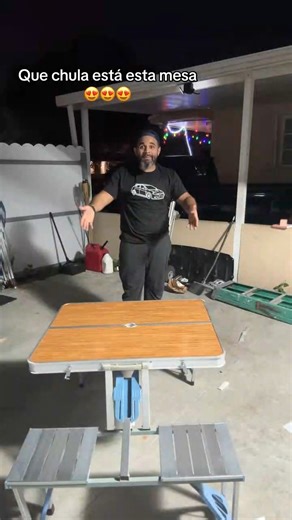 The Ultimate Portable Picnic Table 🏕️ Go from briefcase to full dining set in seconds! This lightweight, heavy-duty aluminum table features 4 built-in seats and holds the weight of an adult with ease. Perfect for camping, park outings, or office lunch breaks. Durable, compact, and ready for adventure! 🚀✨ | VINGLI