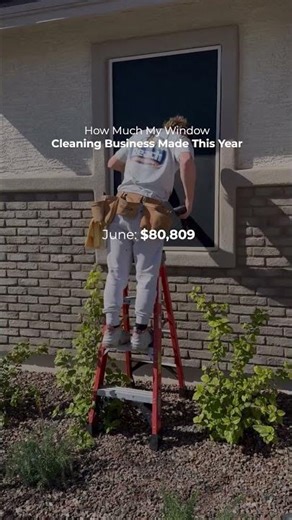 Month by Month Earnings 📈 #shorts #windowcleaning