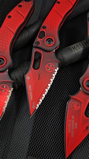 Deadpool Stitch alert — your common sense is tingling… #edclifestyle #deadpool #MicrotechKnives
