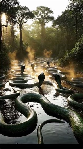 Anaconda Swarm in the Amazon Swamp 😱 Wildlife Documentary