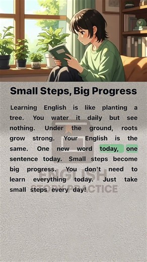 🌱Small Steps, Big Progress | EnglishReading and Listening Practice #englishforbeginners