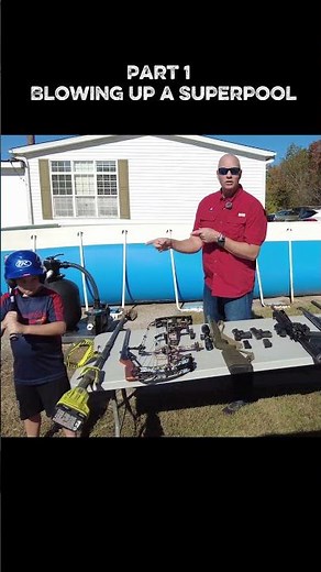 Blowing up a Superpool Part 1 #splashpools #pool