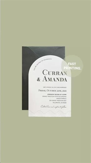 Luxury Letterpress Wedding Invitation on Cotton Paper | Quiet Luxury Design