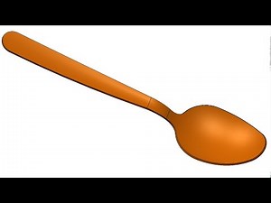 「DESIGN 73」 How to draw spoon - solidworks tutorial
