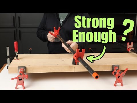 Are 1/2" Pipe Clamps Strong Enough? Looking at Bessey H Style Pipe Clamps for Woodworking