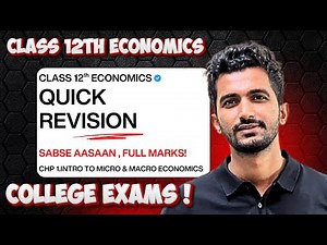 Class 12 Economics Chapter 1 Full Explanation | Micro & Macro IMP Answers | Maharashtra Board 2025