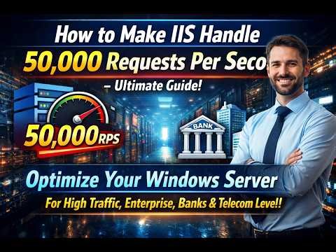 Stop Web Application Slowness in IIS 🚀 | Ultimate Guide to 50,000 Requests/sec on Windows Server