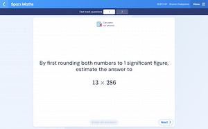 By first rounding both numbers to 1 significant figure, estimat... | Filo