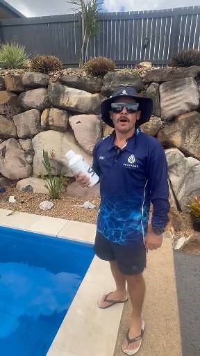 💧 POOL TIP: The easiest way to clean scum off your pool walls If you’re fighting that stubborn, greasy line around the top of your pool… try this simple Shield Swim trick. 👉 It cuts through the scum fast 👉 Won’t damage your surface 👉 Keeps the water balanced while you clean #PoseidonPoolsCQ | Poseidon Pools CQ