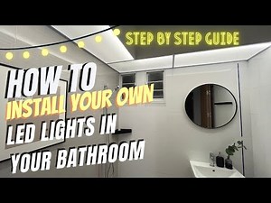 DIY Bathroom LED lights! 💡 LED lights strip installation guide for SG BTO | Home Reno Journey