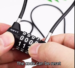 ‌4-Digit Cable Locks with Combination - Heavy Duty Outdoor Gate Lock for Fence, Cabinet,Refrigerator,Dumpster,lockers,Gym,Toolbox,case, hasp Storage,Sheds