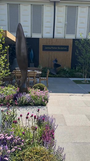 ‘Sycamore Seed’ Limited edition bronze, available in miniature at 15cm as well as 61cm, 122cm and an impressive 244cm (8ft) - as shown. This is a piece I unveiled at the RHS - Royal Horticultural Society Chelsea Flower Show in our garden which was designed beautifully, with a nod to the Galloway landscape, by the supremely talented David Boothman Garden Design. David was assisted in planting by fellow graduates from The London College of Garden Design. The space was awarded 5 gold stars by the R