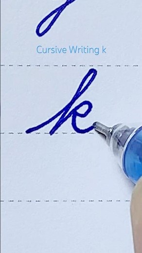How to Write in Cursive Small Letter k | Cursive Writing a to z abcd | Cursive Handwriting Practice