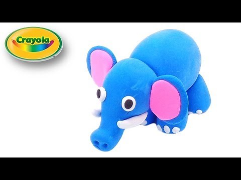 How to make Cartoon Elephant from Crayola Model Magic