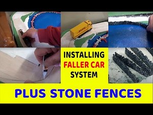 Magnorail @ Echo Lakes 9 INSTALLING FALLER CAR SYSTEM, Stone fences and a sandbar