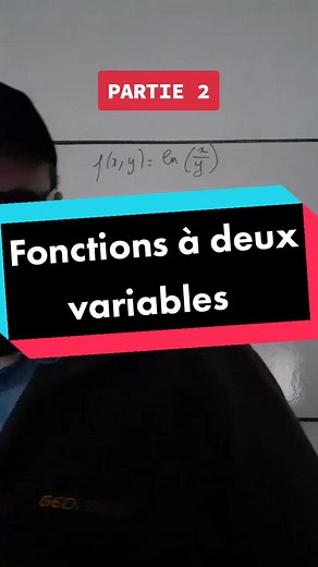 Dérivées partielles et secondes pour fonctions à deux variables