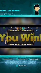1.4K views · 25 reactions | Crazy luck Moment in Aces Of Pool 8 ball Pool#gamingwithk #8ballpool #luck | Gaming with K | Facebook