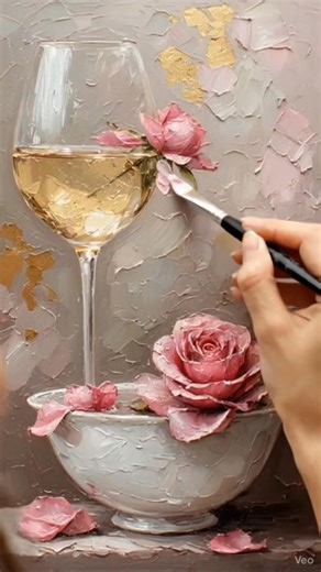 Still life object painting in Acrylic texture paste 🖌️ #artwork #fbyシvideo #reelsfypシ #artist #fblifestyle #acrylicpainting #fbviralpost2025シ #acrylic #fblifestyle | Color Palette