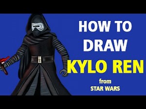 How to Draw Kylo Ren from Star Wars [Speed Painting]