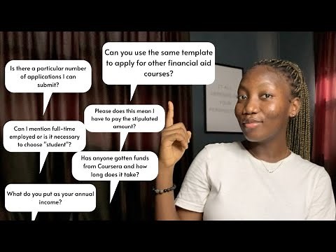 Answers to all Coursera Financial Aid FAQ