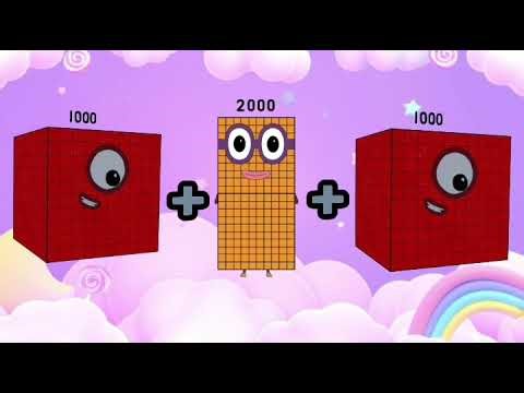 ADDITION OF NUMBERS REMIX | NUMBERBLOCKS ADDING BIG NUMBERS | LEARN TO COUNT | #mathforkids