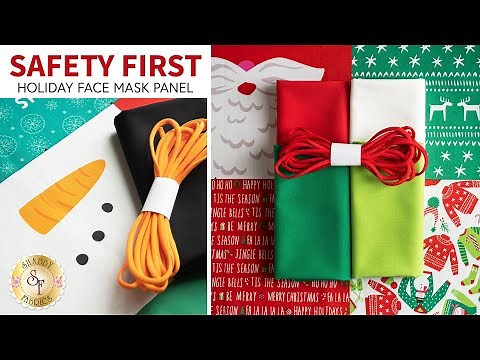 Make a Christmas Face Mask using the Safety First Holiday Edition Panel | a Shabby Fabrics Tutorial
