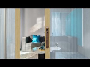 02Y-Latch Wooden Sliding Door smart lock installation Video