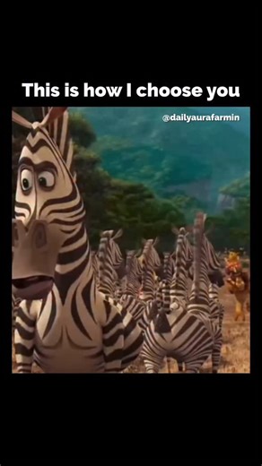 Daily Aura Farming on Instagram: "Madagascar: Escape 2 Africa Scene: This is the famous scene where Marty the Zebra finds his herd, and Alex the Lion can’t tell them apart because they all look and sound exactly like him. Fun Fact: To animate this scene, the developers had to create a special computer program that could randomize the stripes on every single zebra. Even though they look identical to Alex, no two zebras in the crowd actually have the exact same stripe pattern, just like in real li