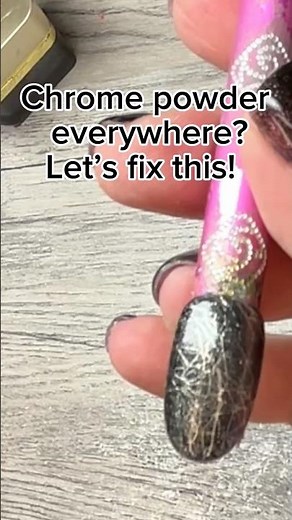 How to do chrome powder nail art
